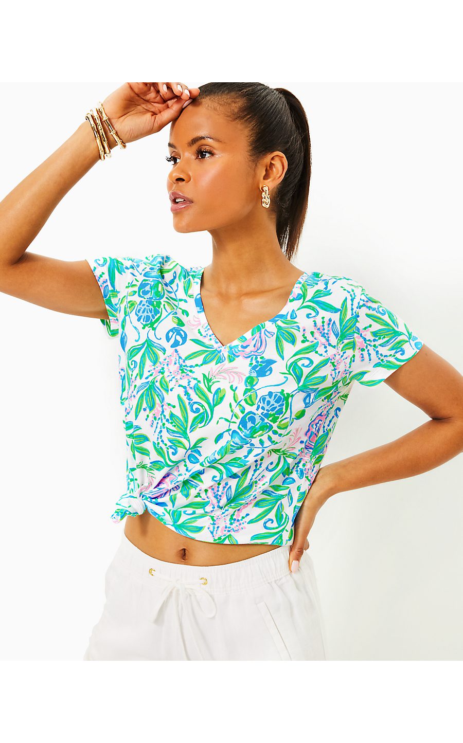 MEREDITH TEE - JUST A PINCH - Lilly Pulitzer Store - Life's a Beach